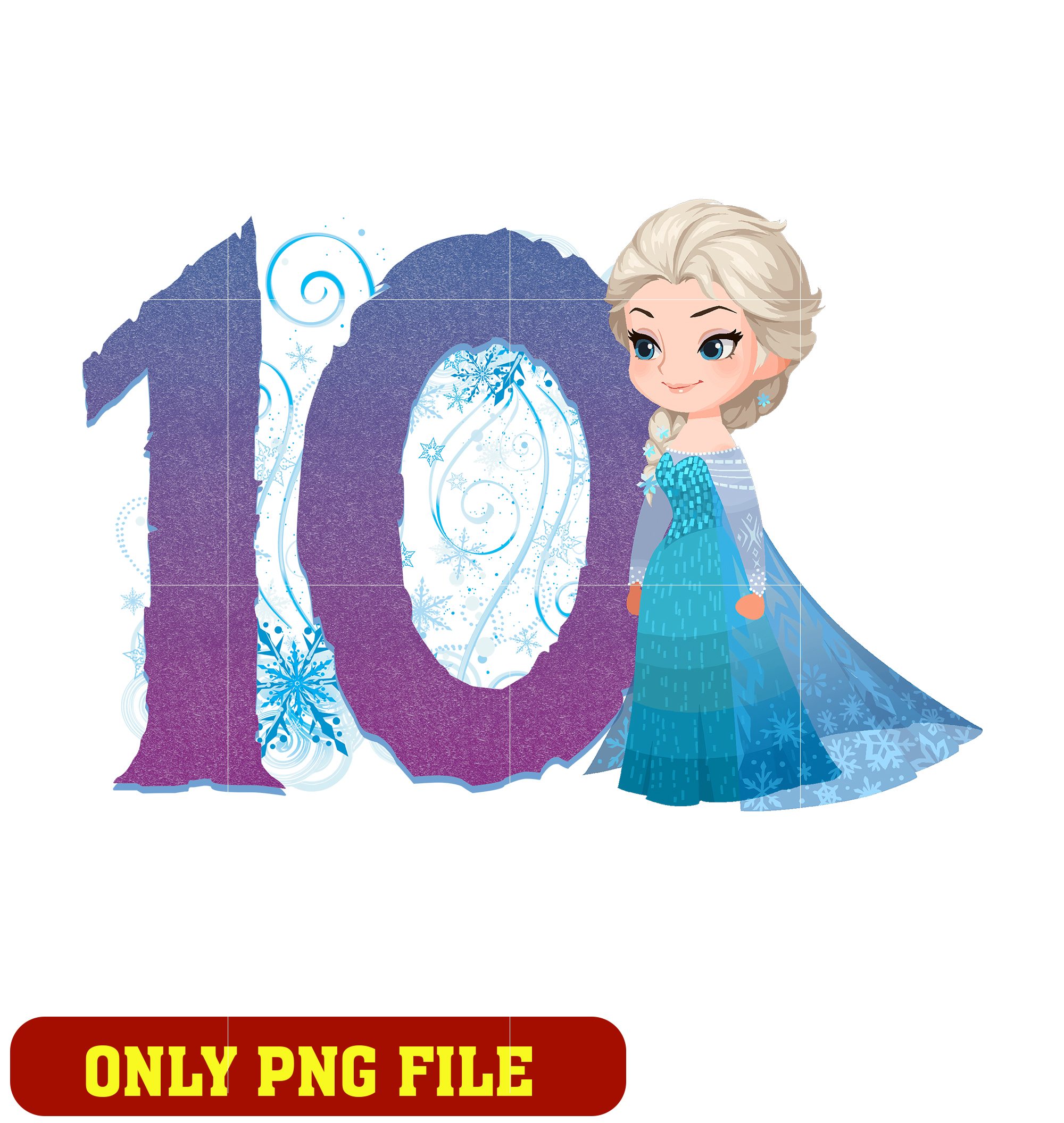 Disney Frozen Elsa Happy 10th Birthday png | Inspire Uplift