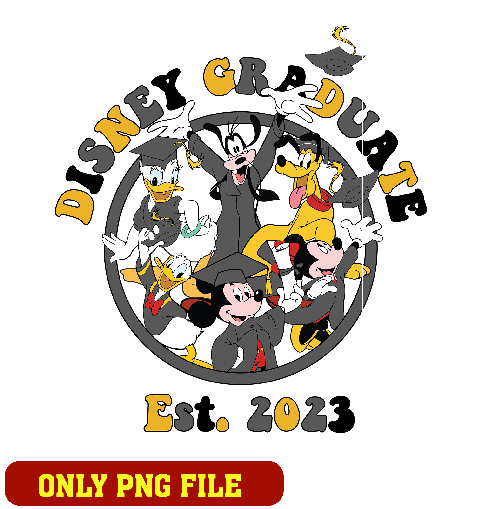 Graduate Est 2023 Png, mickey mouse png | Inspire Uplift