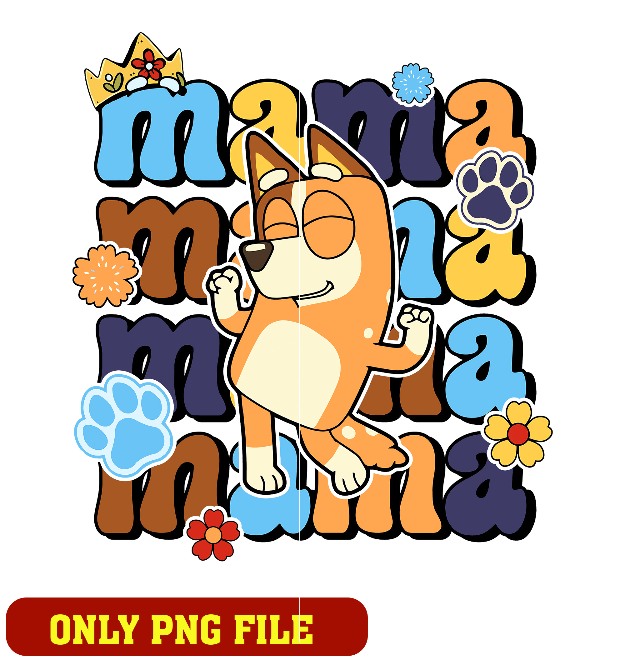 Mama Bluey png, Mothers Day png | Inspire Uplift