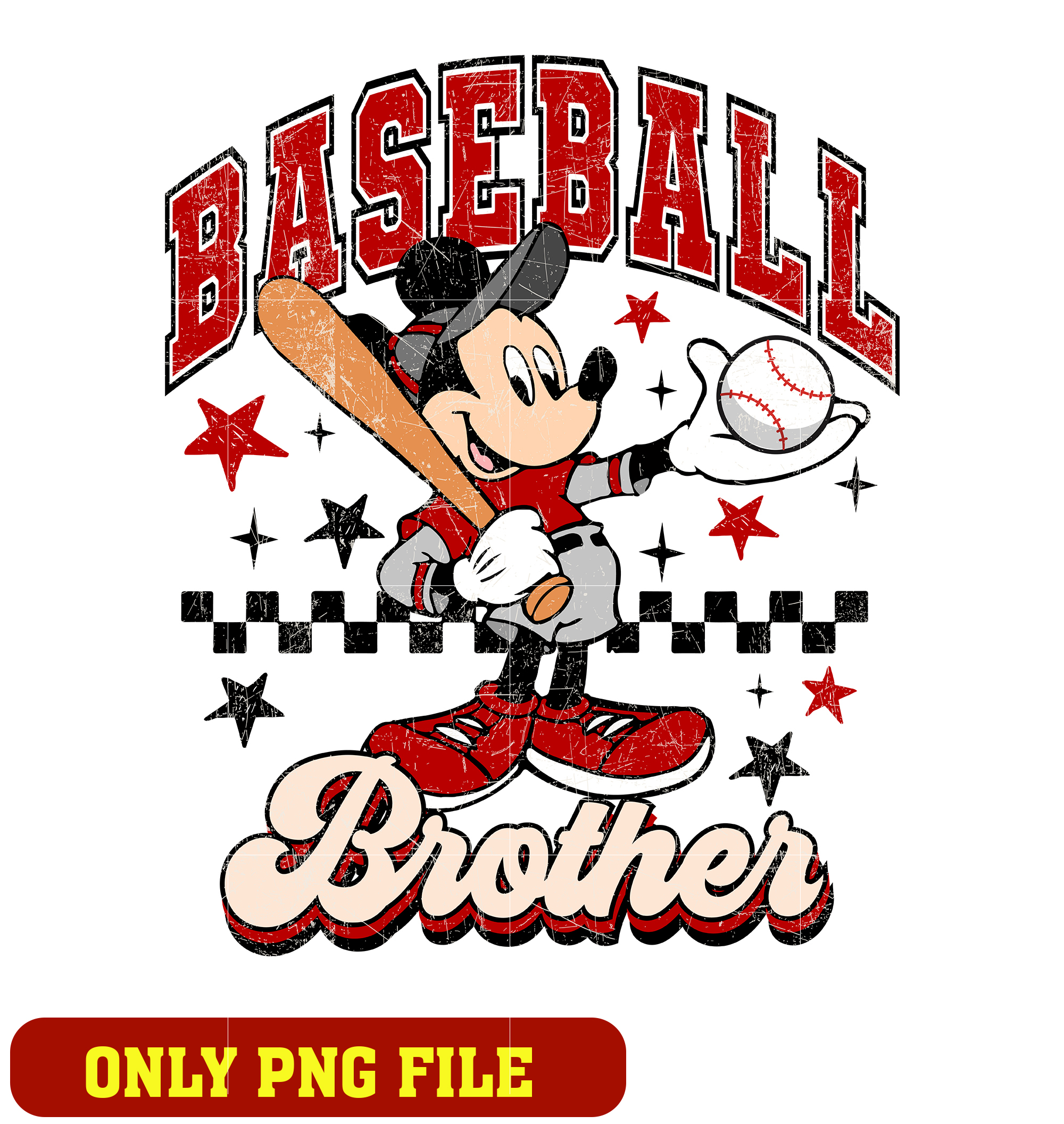 Mickey mouse baseball brother png | Inspire Uplift