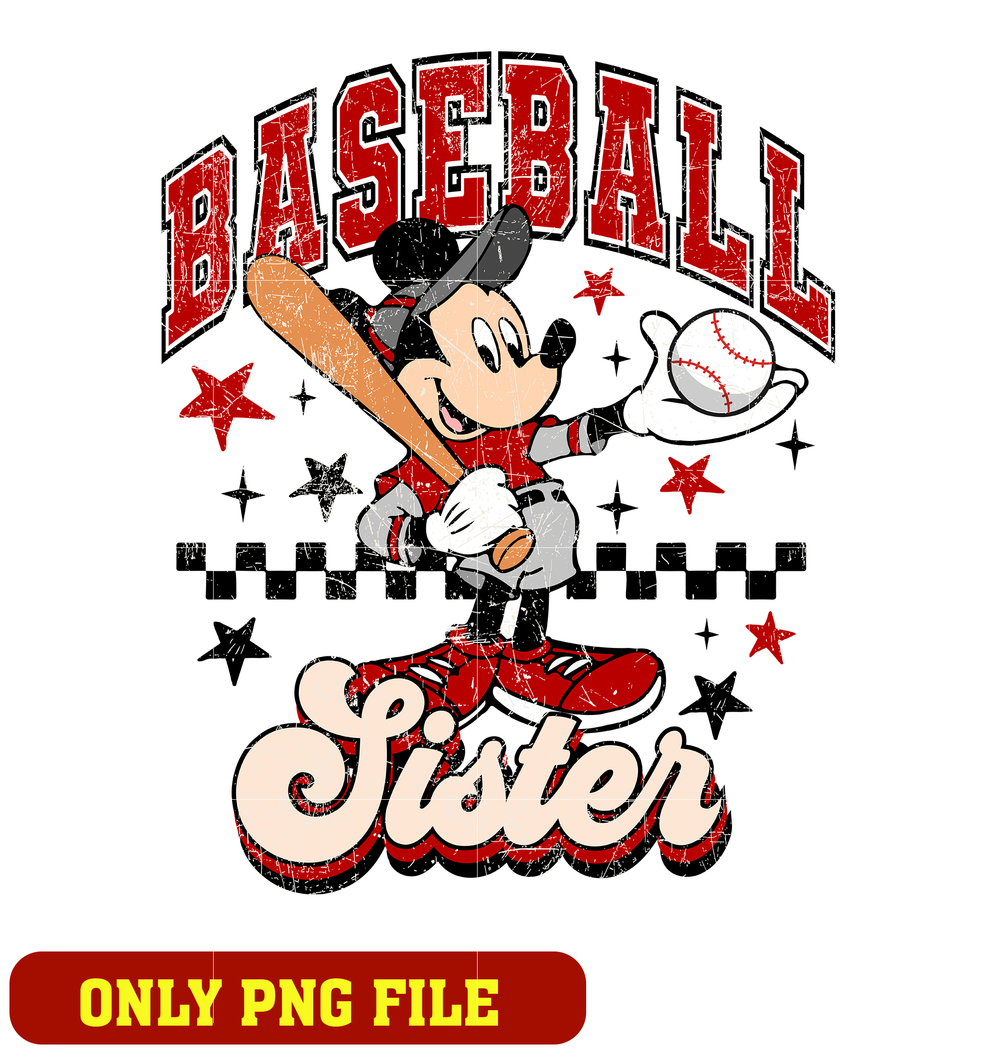 Mickey mouse baseball sister png | Inspire Uplift