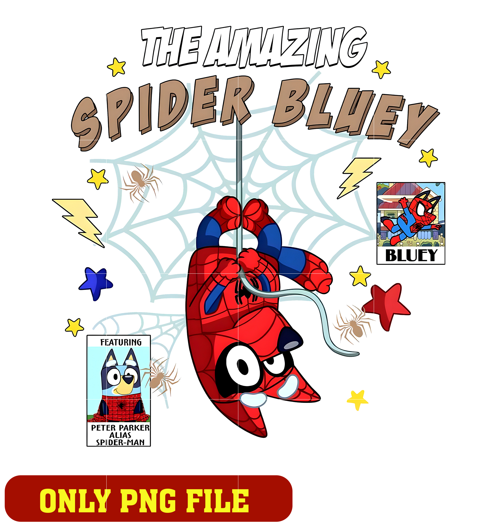 The Amazing Spider Bluey png | Inspire Uplift