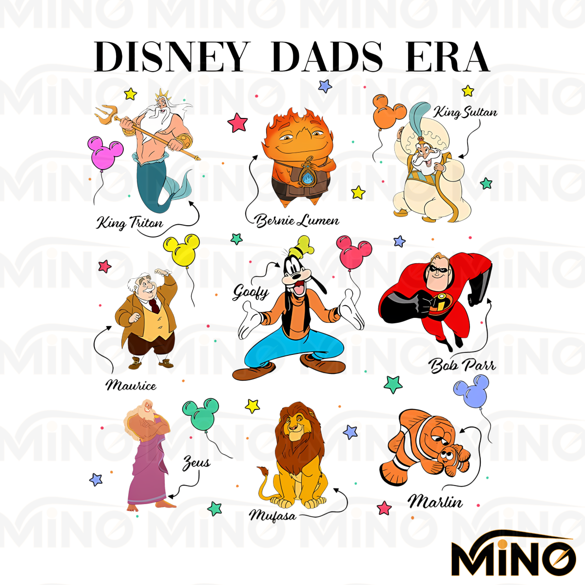 Vintage In My Disney Dad Era Disneyland Characters PNG | Inspire Uplift