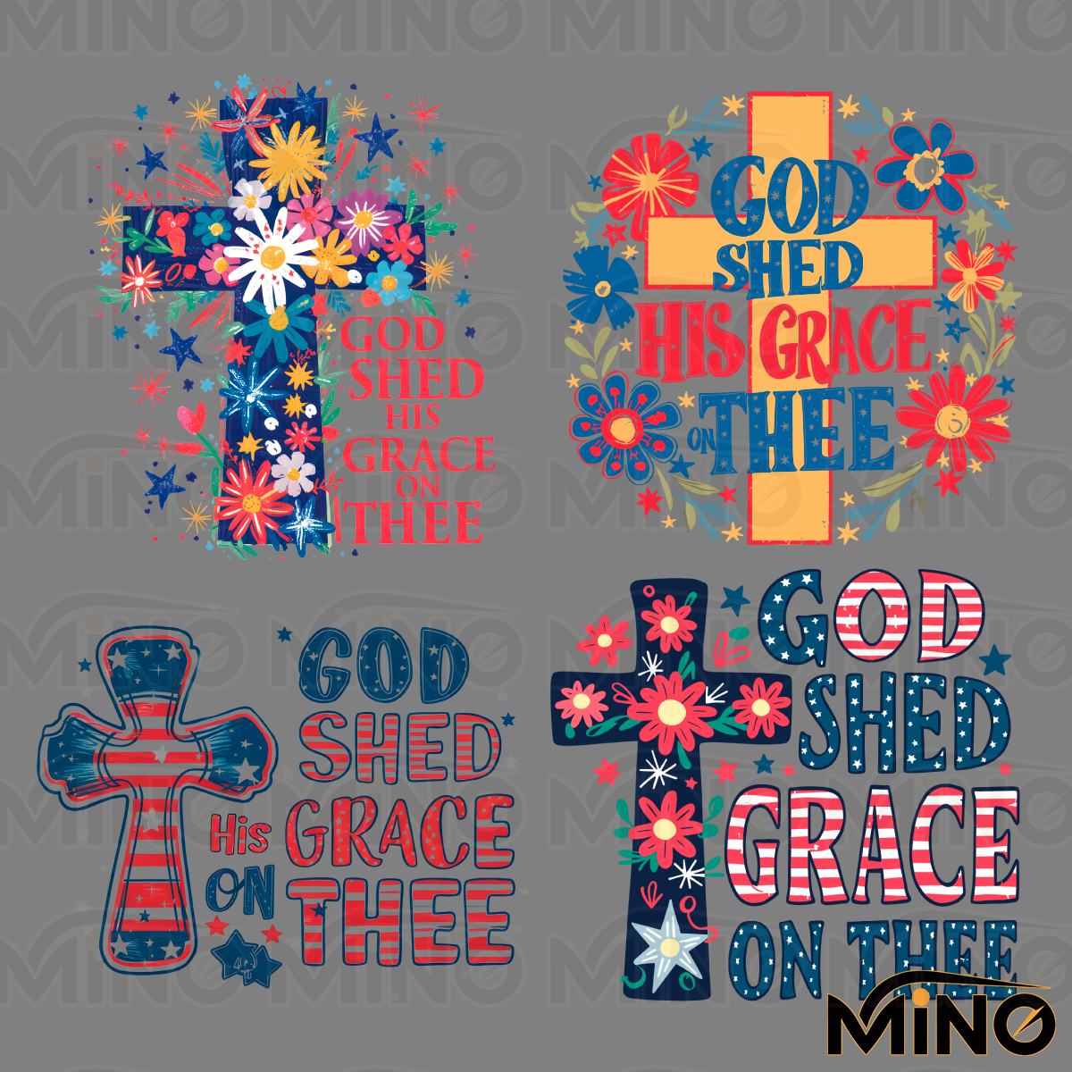 God Shed His Grace On Thee PNG SVG Bundle | Inspire Uplift