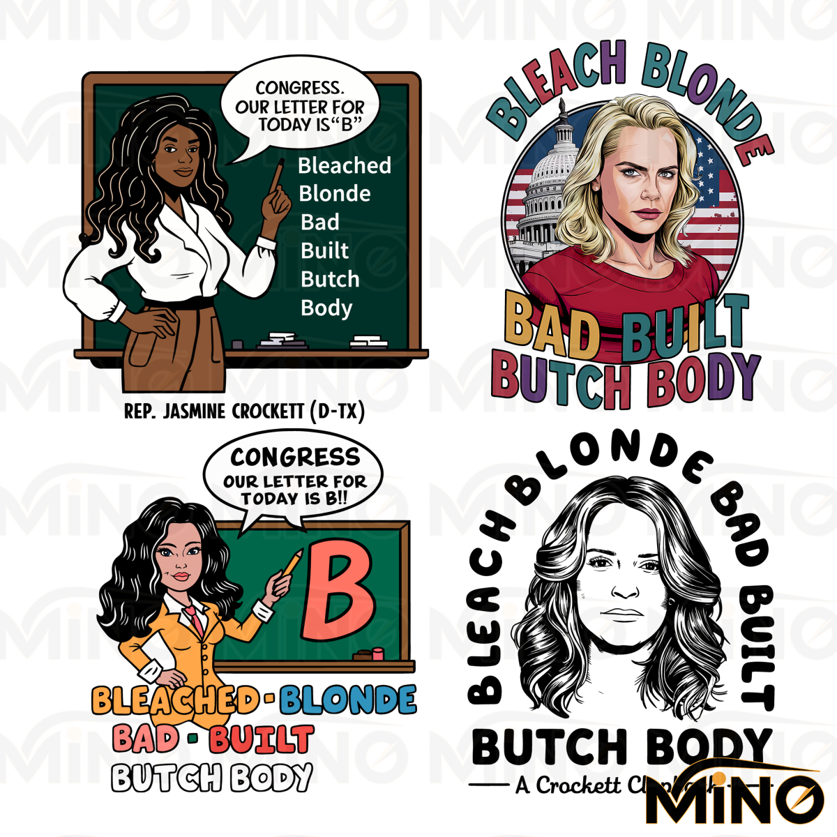 Bleach Blonde Bad Built Butch Body SVG PNG Bundle - Inspire Uplift