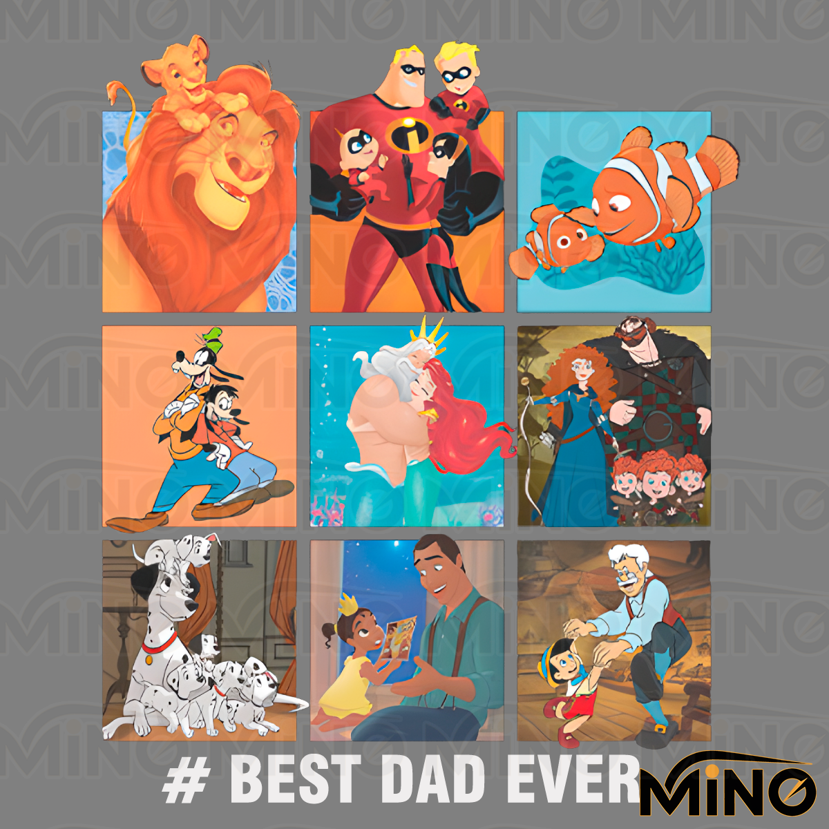 Retro Best Dad Ever Disney Family PNG Digital Download Files | Inspire ...