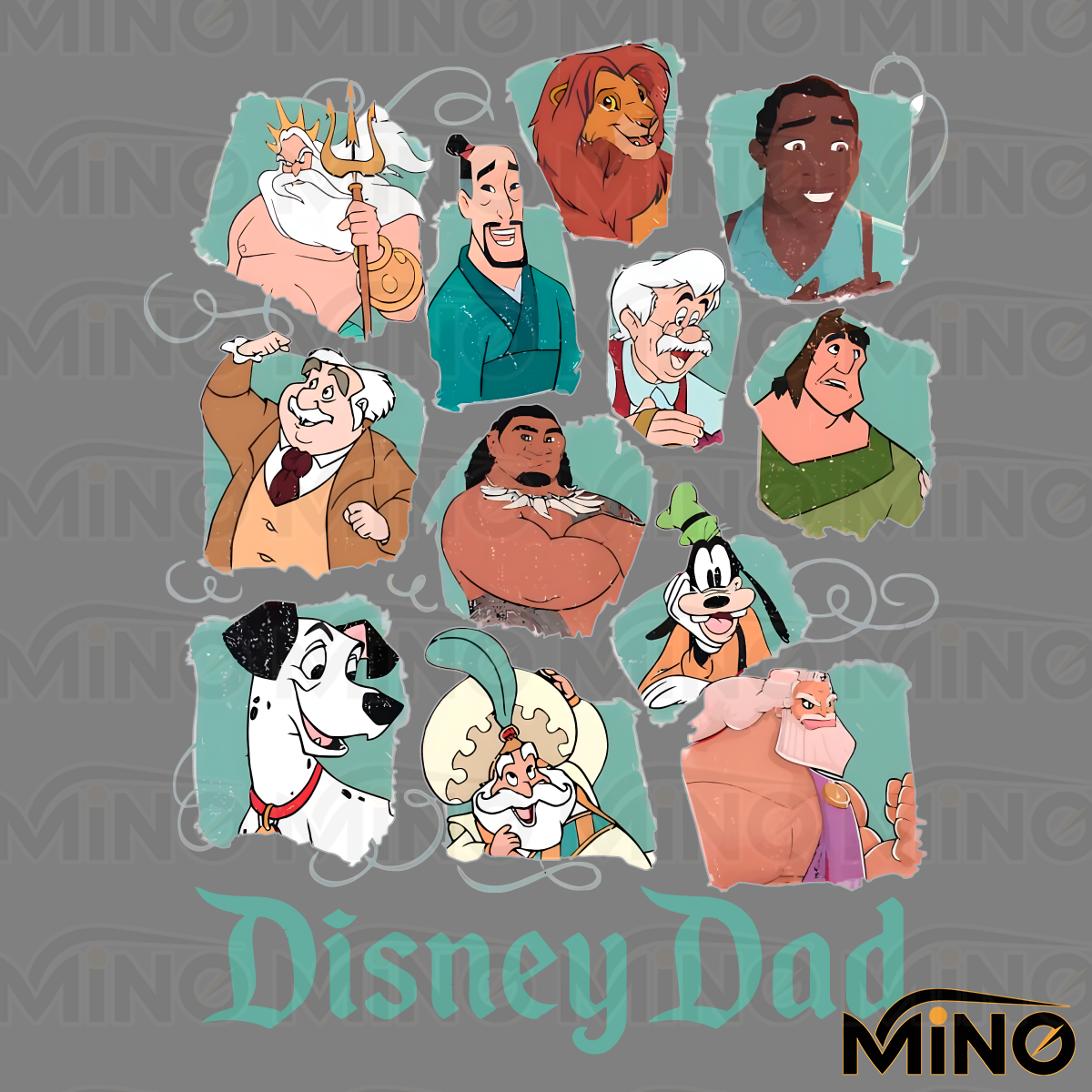 Retro Disney Dad Happy Fathers Day PNG Digital Download File | Inspire ...