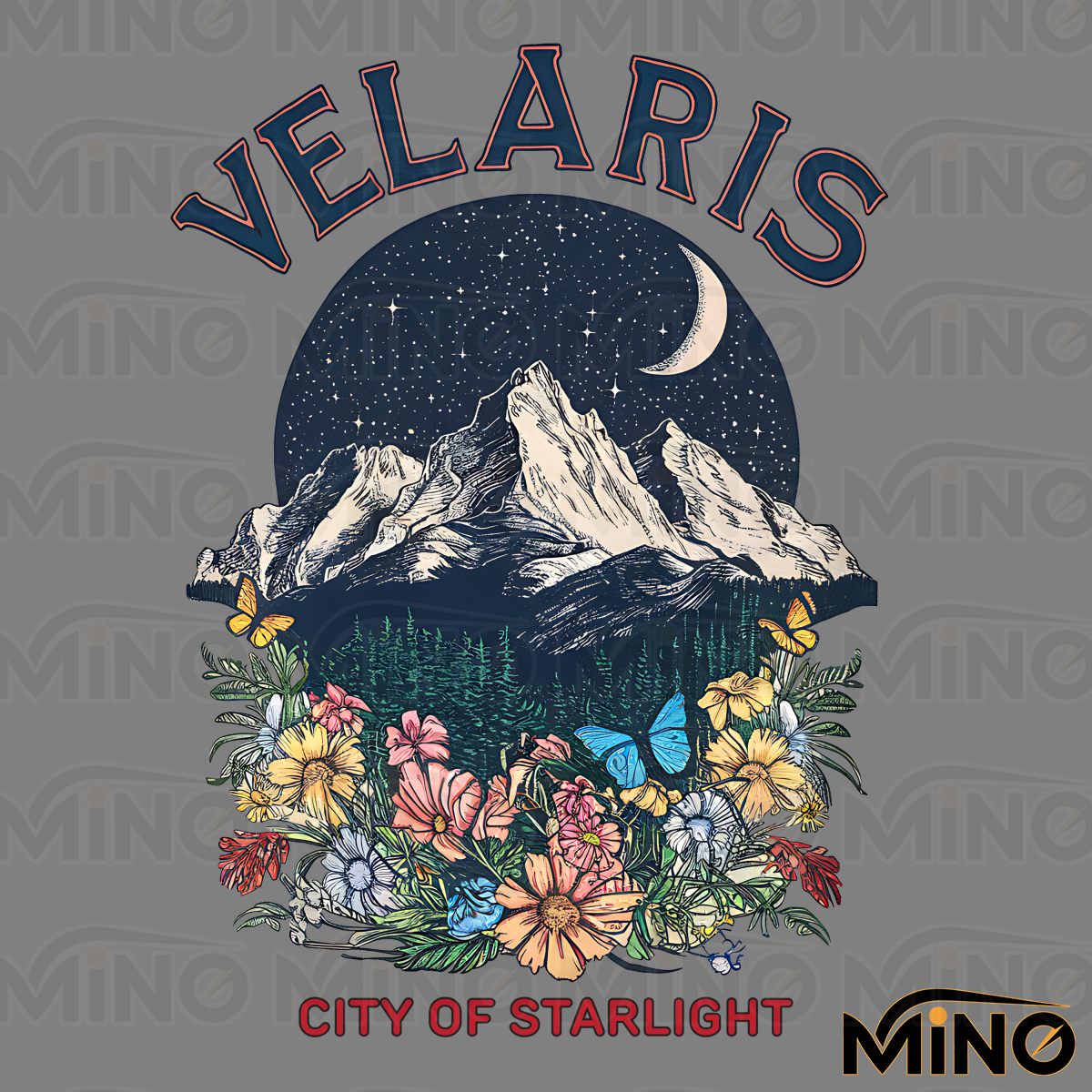 Retro The Velaris City Of Starlight Moonlight PNG | Inspire Uplift