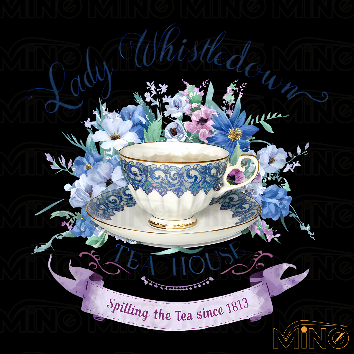 Spill The Tea Lady Whistledown Tea House PNG | Inspire Uplift