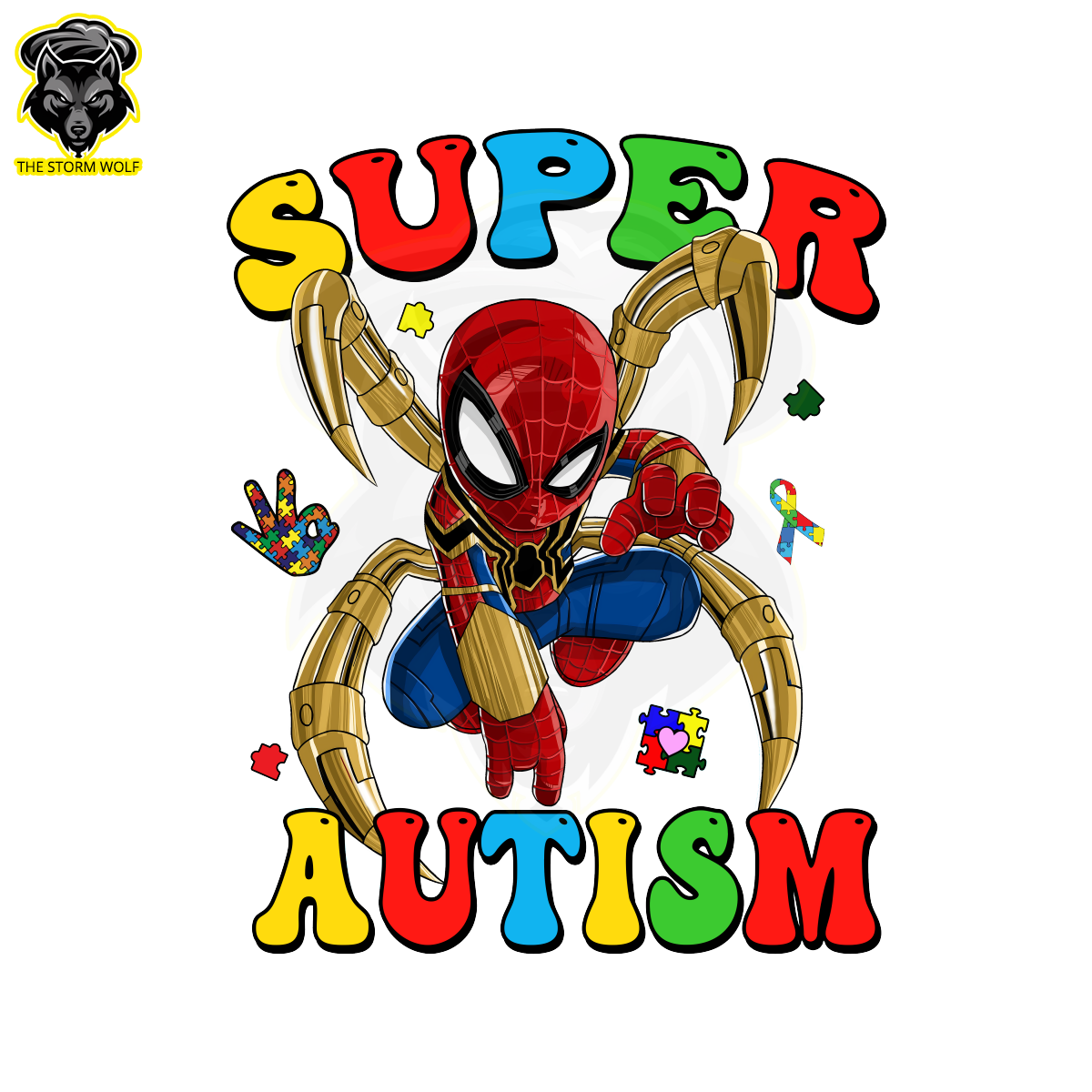 Super Autism Spiderman Superhero PNG Digital Download Files | Inspire ...