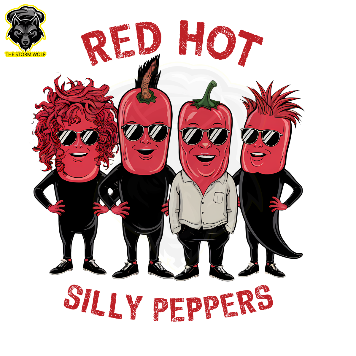 Red Hot Silly Peppers Rock Band PNG Digital Download Files - Inspire Uplift
