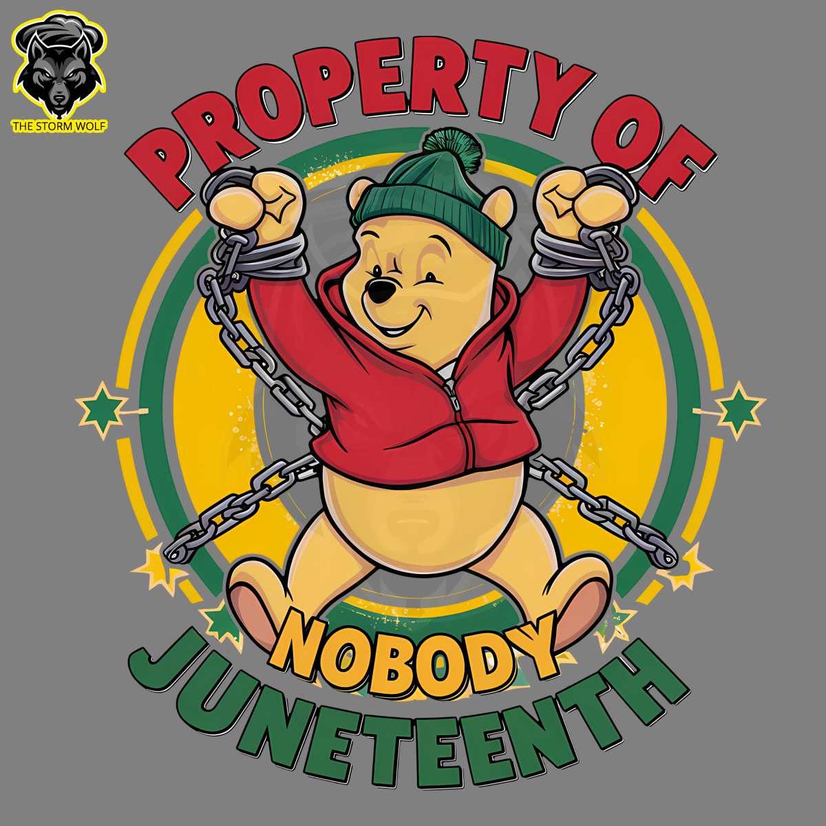 Winnie The Pooh Property Of Nobody Juneteenth PNG | Inspire Uplift