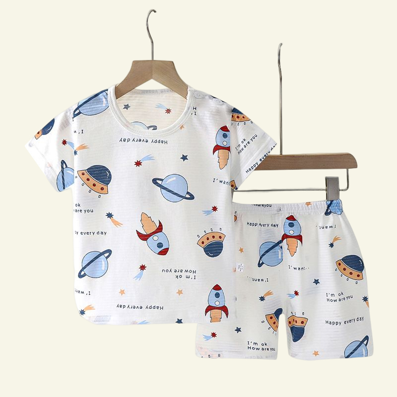 Baby Clothes Set Cartoon Pajamas – Soft & Breathable | Inspire Uplift