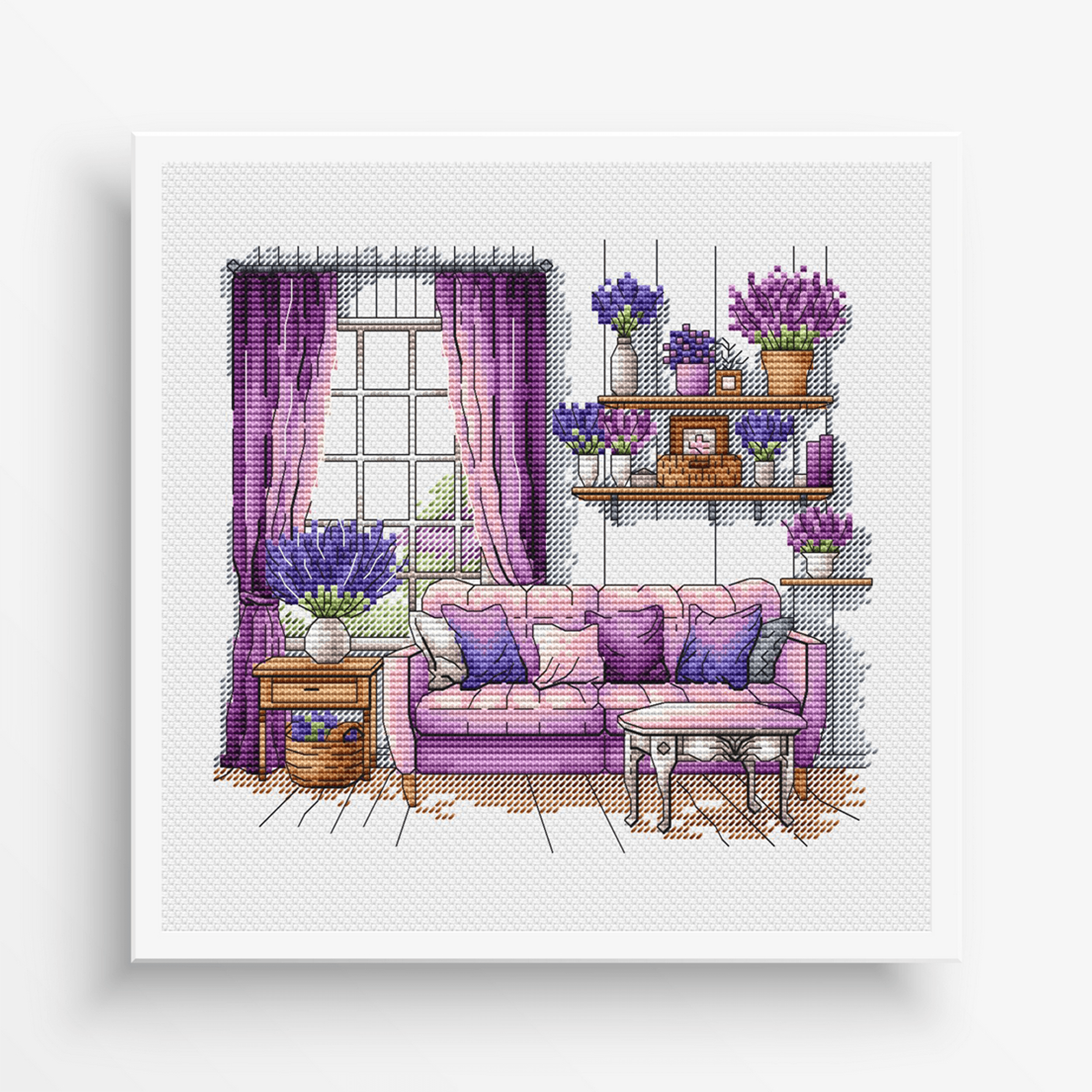 Lavender Cross Stitch Patterns, Lavender cross pattern, Inte | Inspire ...