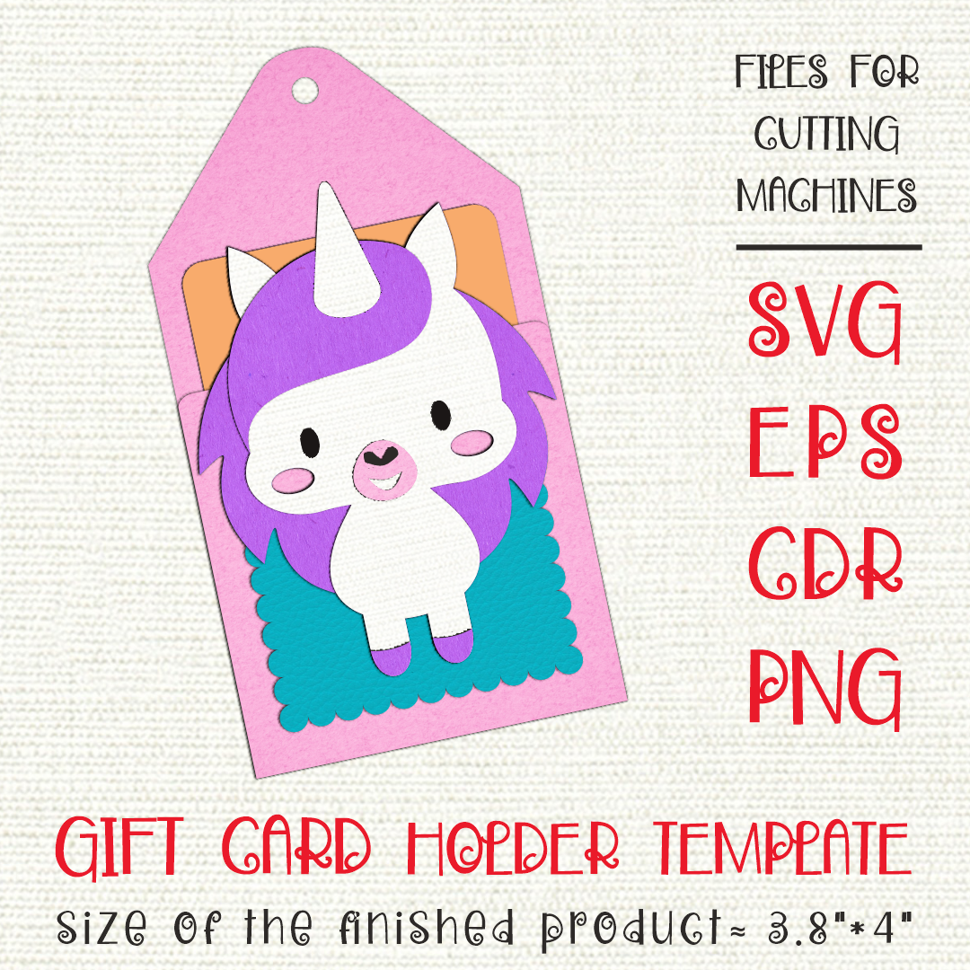 Cute Unicorn | Birthday Gift Card Holder | Paper Craft Templ | Inspire ...