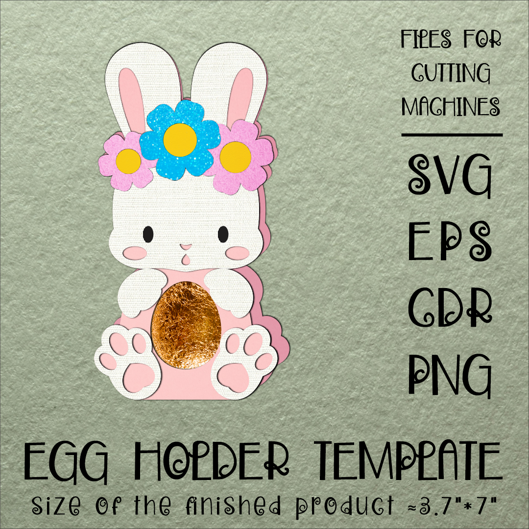 Easter Bunny | Egg Holder | Paper Craft Template - Inspire Uplift