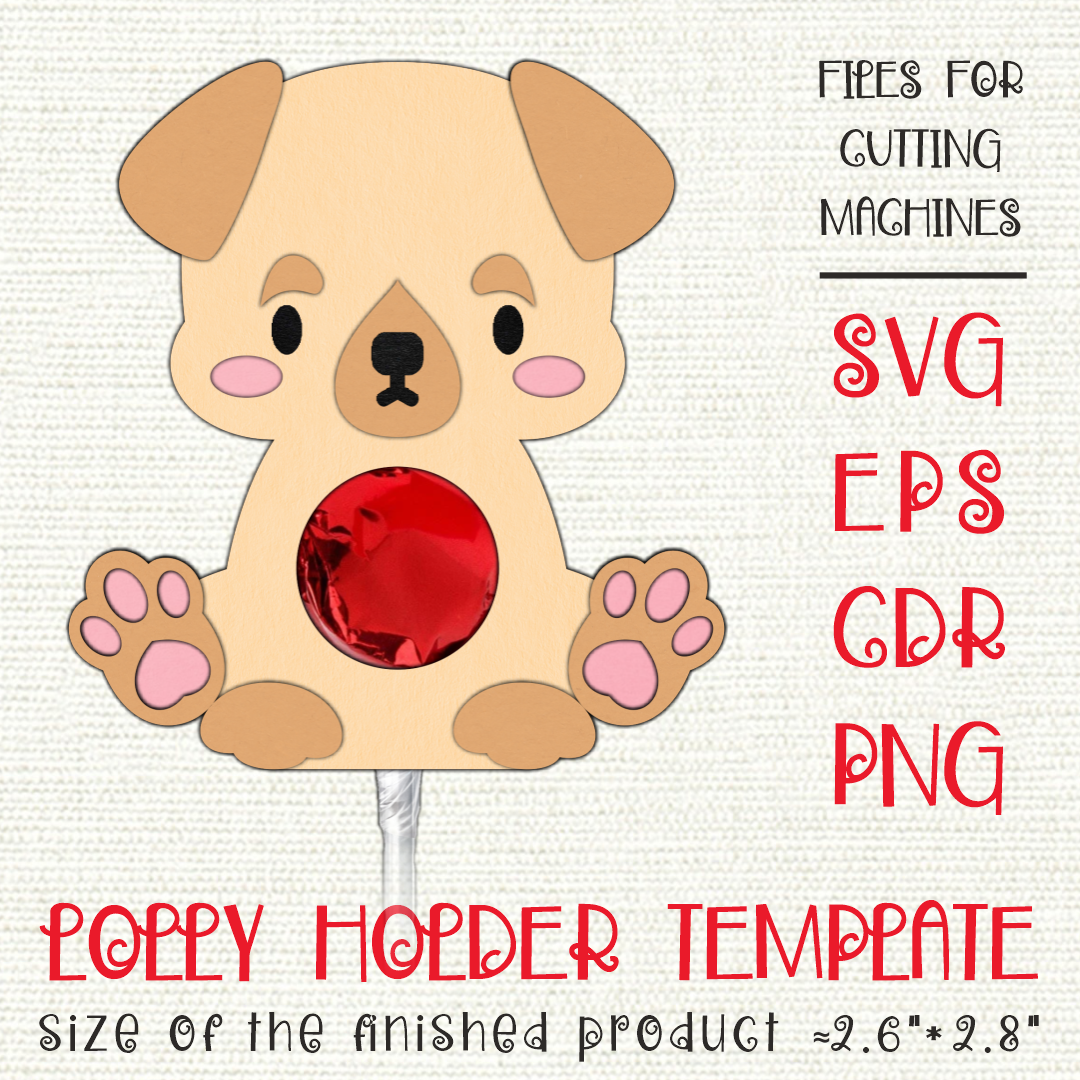 Labrador Puppy | Lollipop Holder | Paper Craft Template | Inspire Uplift