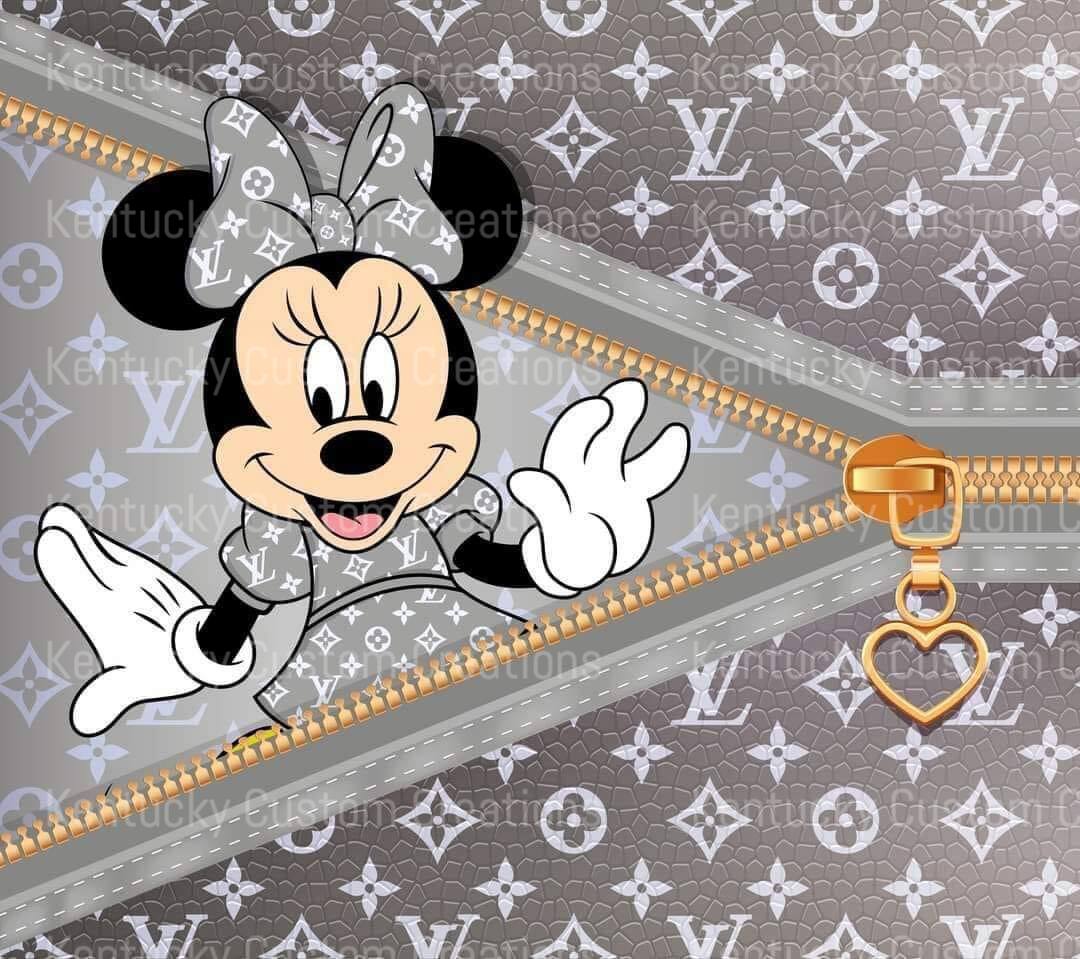 Louis Vuitton Minnie Mouse Tumbler Wrap PNG Sublimation File | Inspire ...