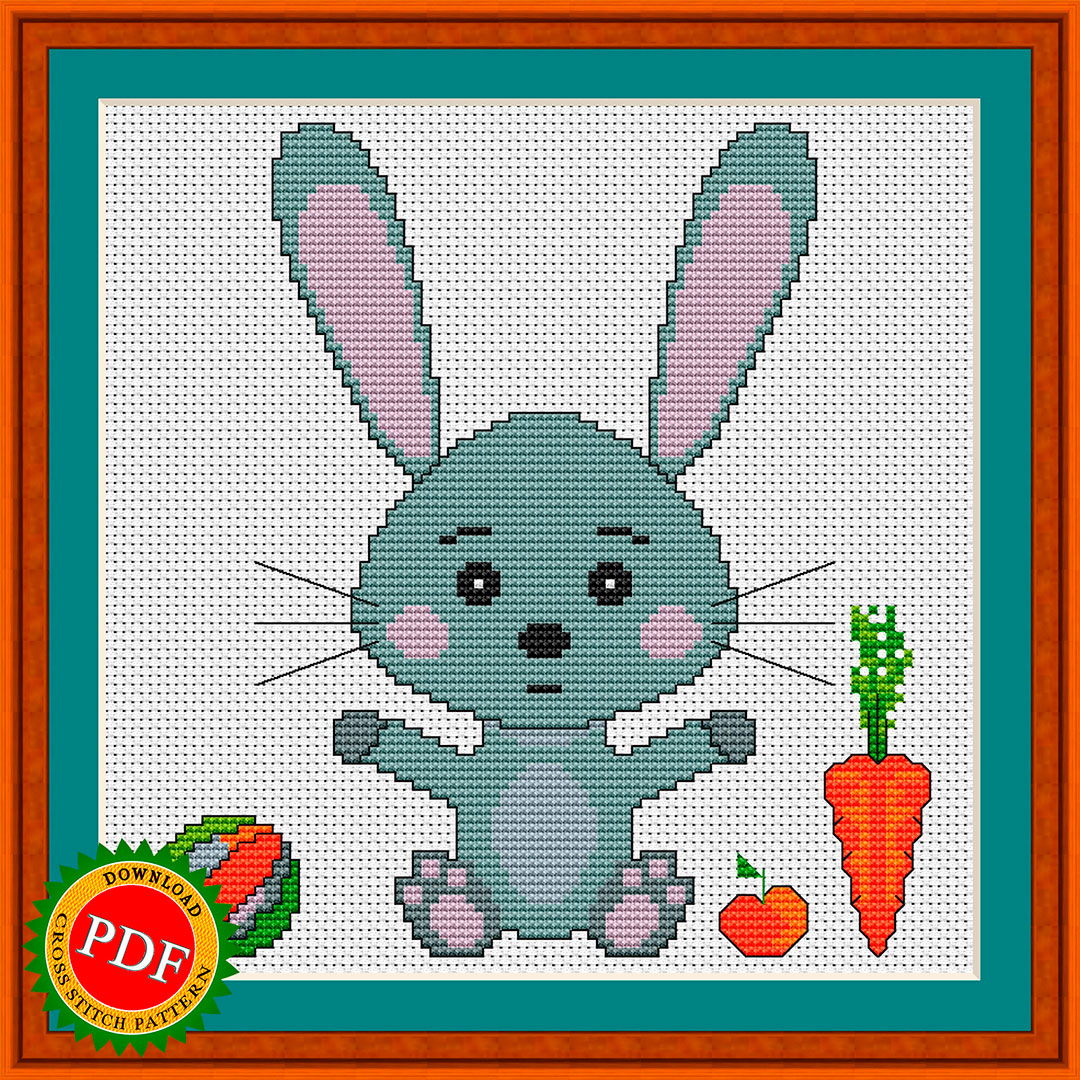 Rabbit Cross Stitch Pattern | Inspire Uplift