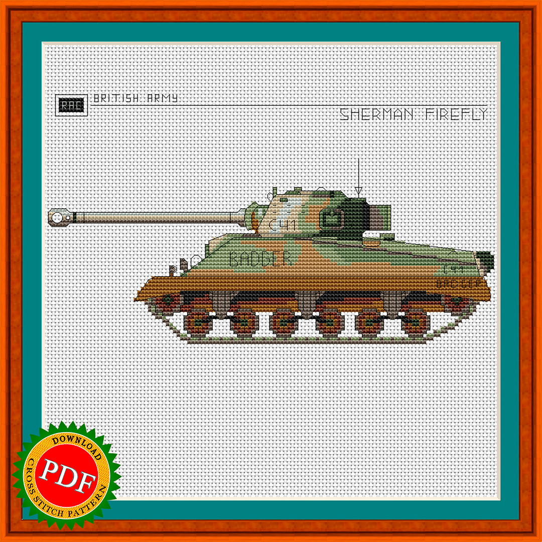 Sherman Firefly Cross Stitch Pattern | Inspire Uplift