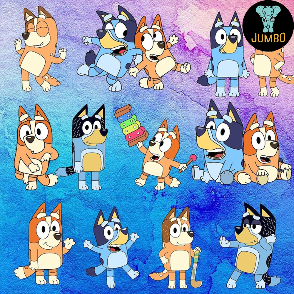 Bluey Png Files Set Png Bundle | Inspire Uplift