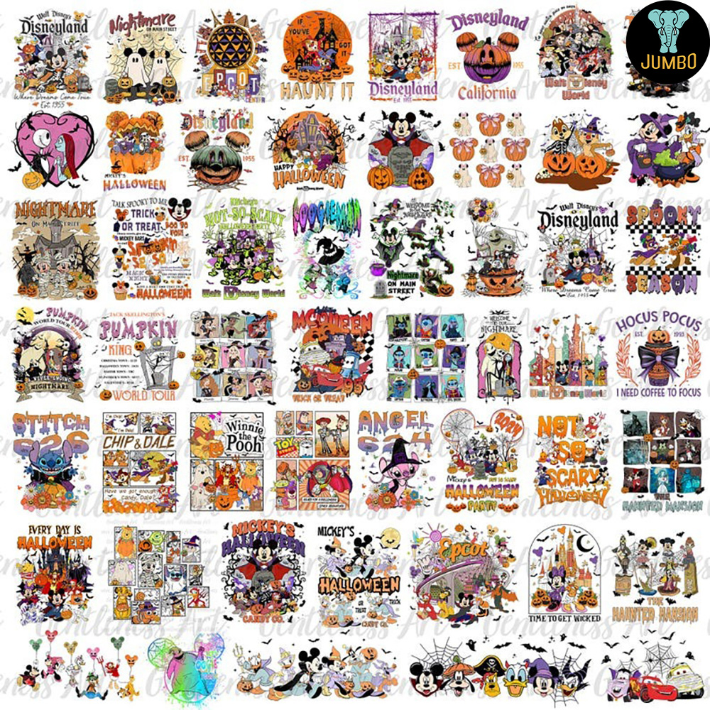 Halloween Mouse And Friends PNG Bundle | Inspire Uplift