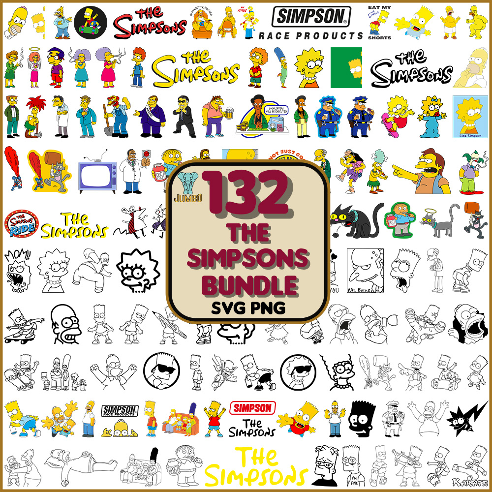 The Simpsons Bundle Svg 2 | Inspire Uplift