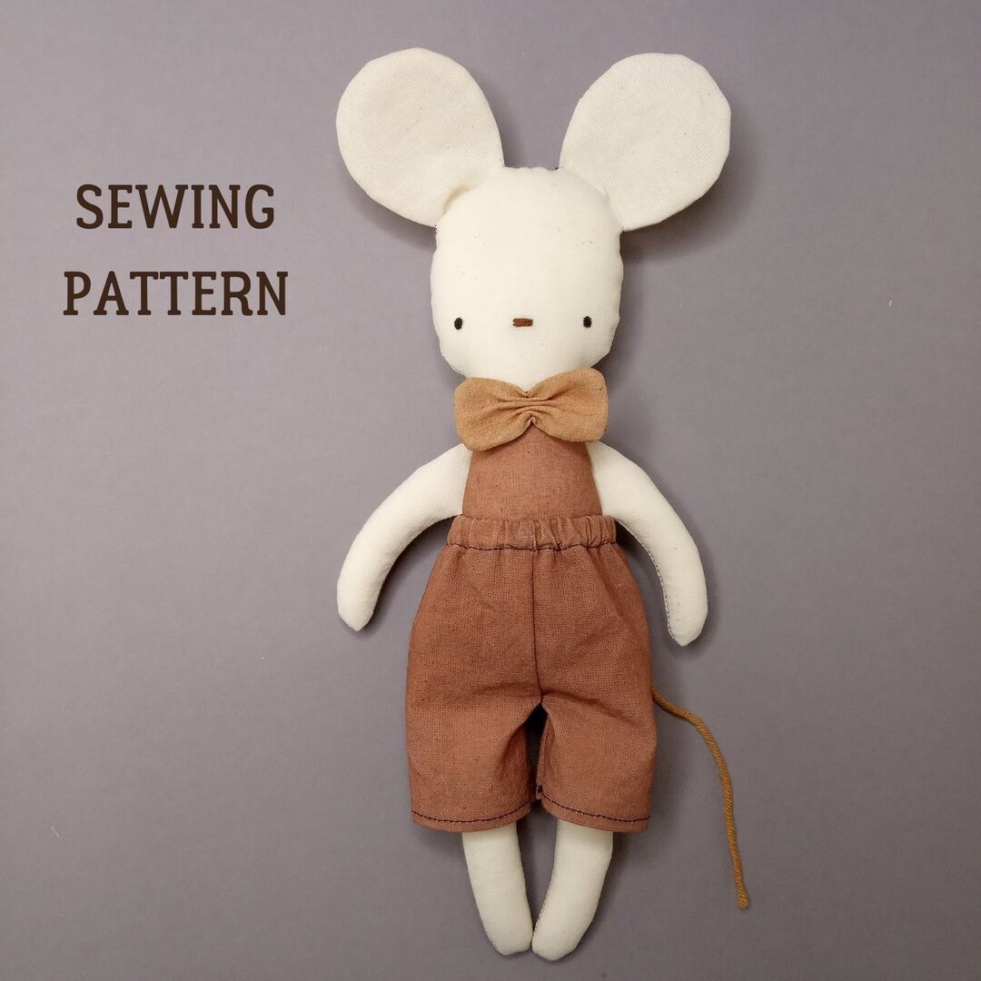 Mouse Rag Doll Pattern - Beginner Friendly (2 sizes) | Inspire Uplift