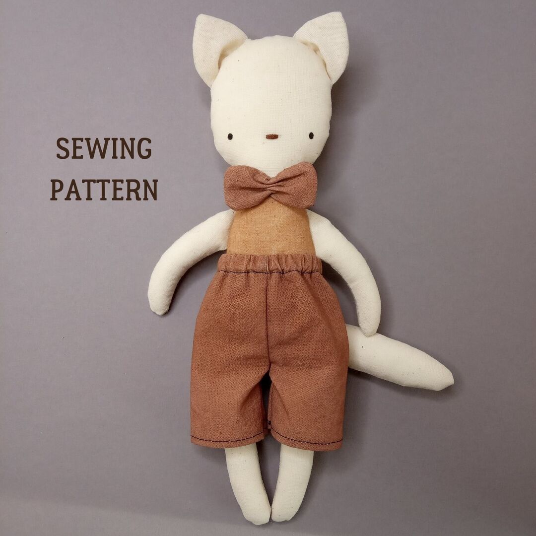 Cat Rag Doll Pattern - Beginner Friendly (in 2 sizes) | Inspire Uplift