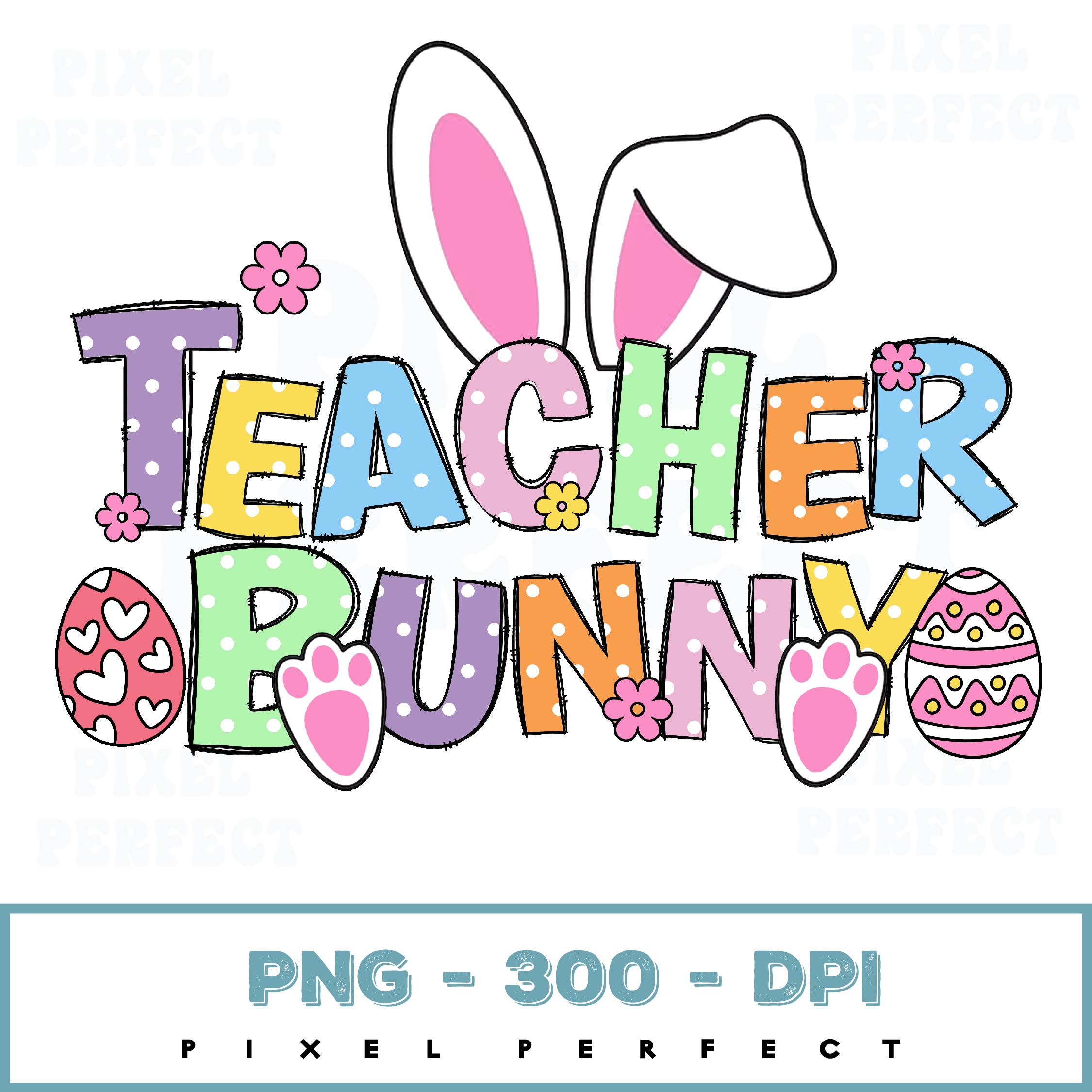 Teacher Bunny Png, Teacher Easter Day Png, Cute Easter Png, | Inspire ...