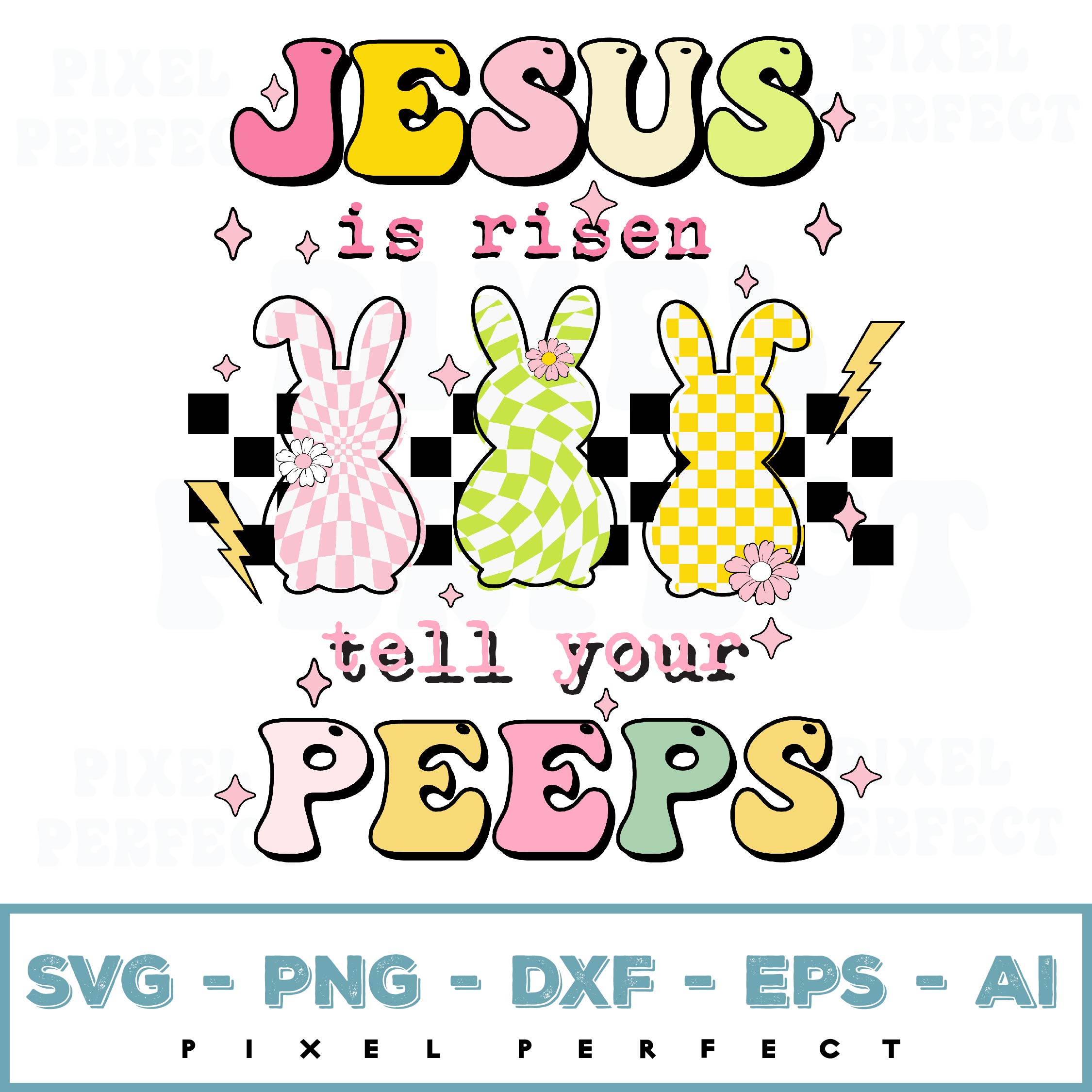 Jesus Is Risen Tell Your Peeps Svg, Easter Christian Kids Sv | Inspire ...