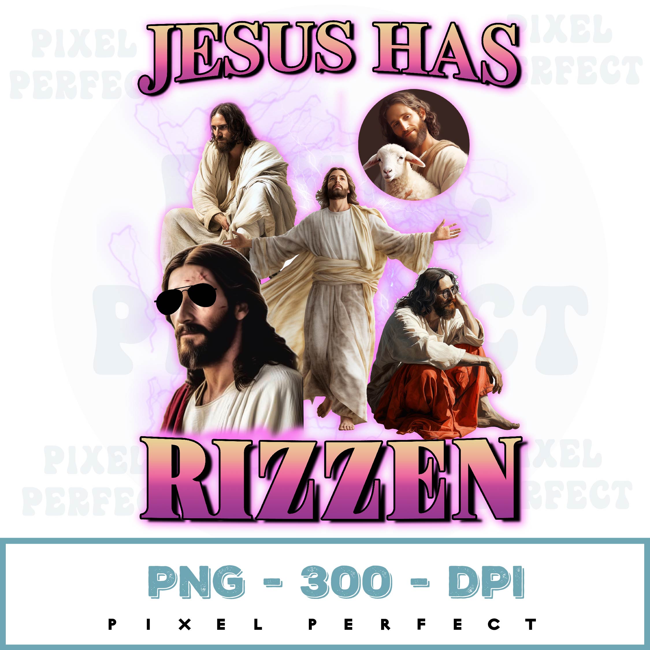 Jesus Has Rizzen Png, He Is Rizzen Jesus Rizz SPngirt, Funny | Inspire ...