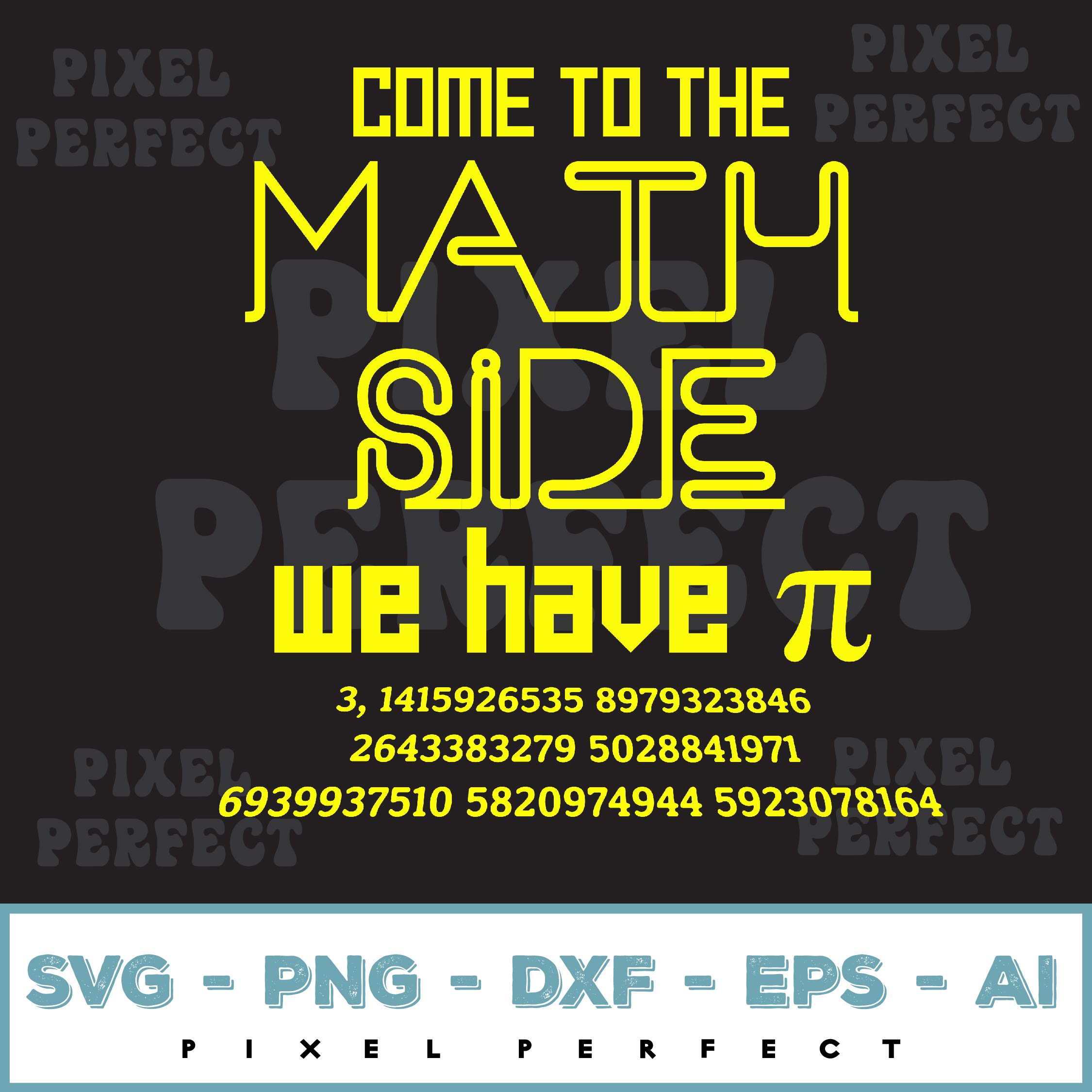 Come To The Math Side We Have Pi - Math Svg, Math Teacher, S | Inspire ...