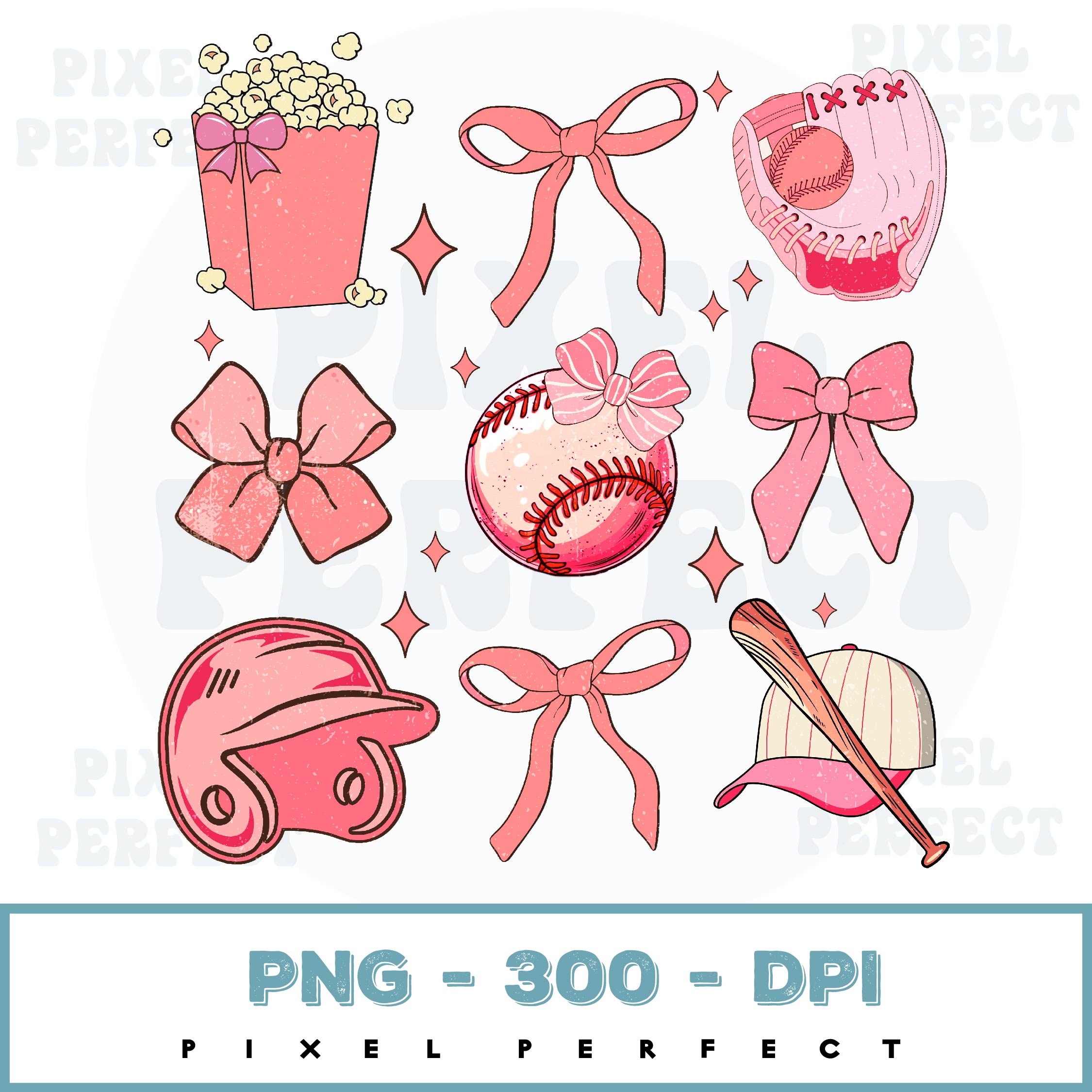 Pink Baseball Png, Coquette Bow Png, Trendy Coquette Png, Re | Inspire ...