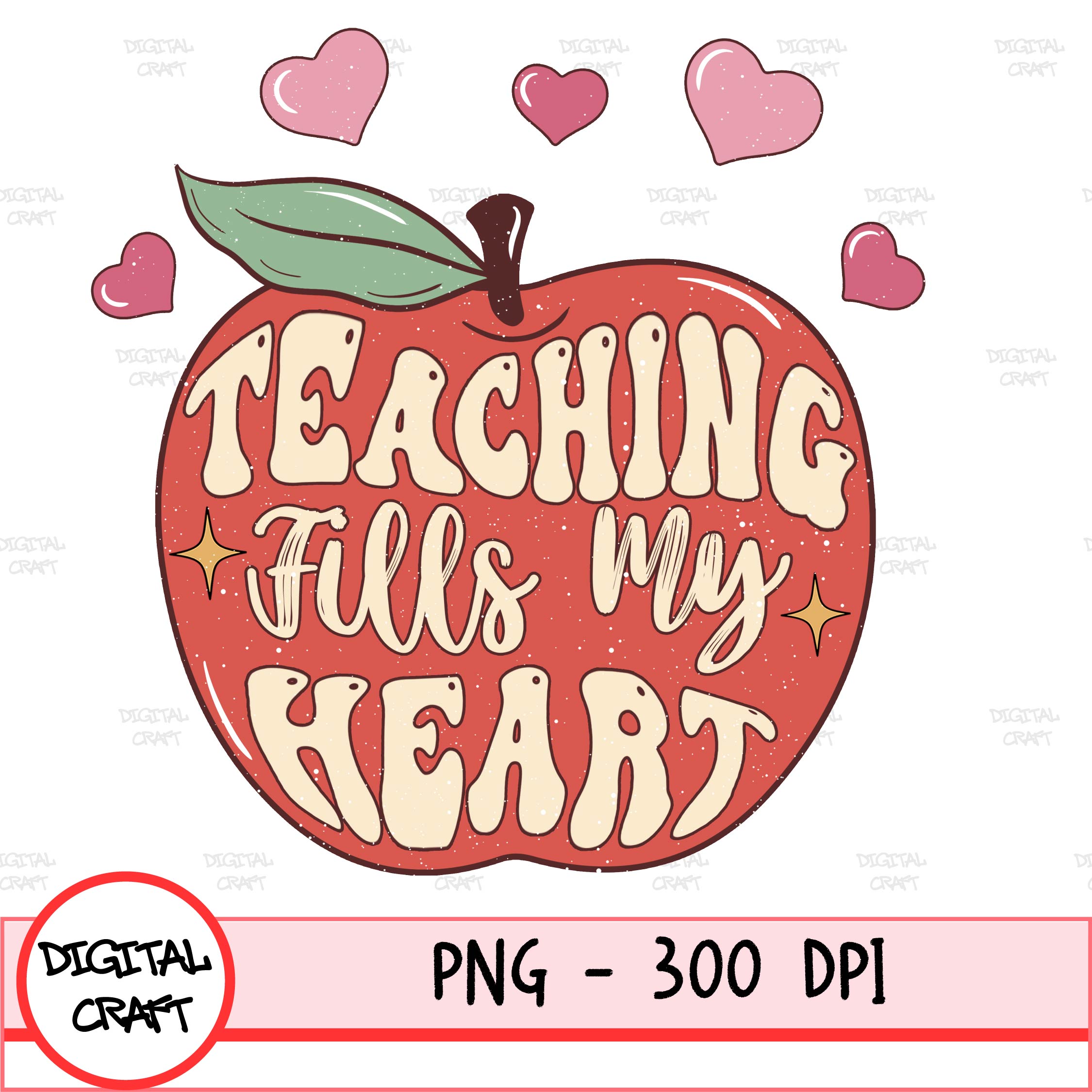 Teaching Has My Heart Png, Digital File, Vector File, Teache | Inspire ...