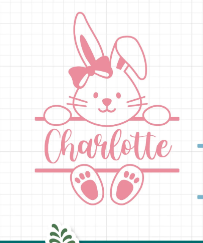Easter bunny svg, bunny split svg, bunny face svg, name fram | Inspire ...