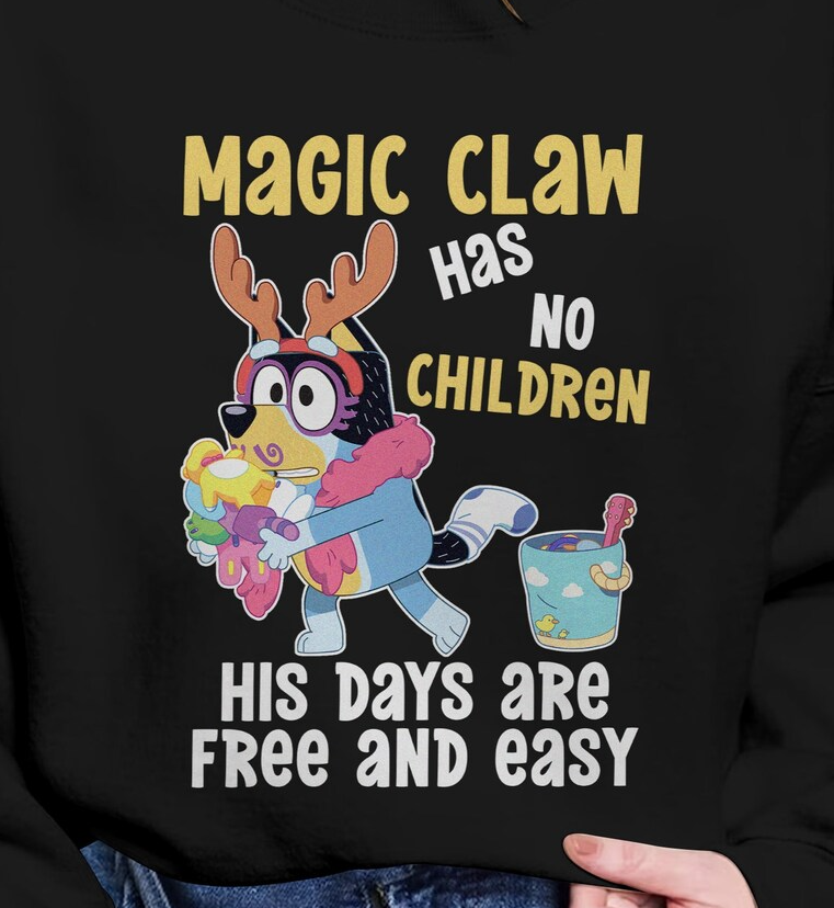 Bluey Magic Claw Has No Children Png, Bluey Bandit Funny Png - Inspire ...