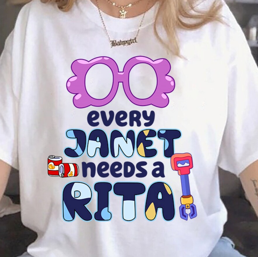 Every Janet needs a Rita Png, Bluey Cartoon Magnet, Bluey Bi | Inspire ...