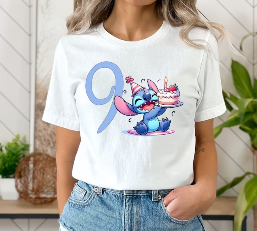 Stitch It's My 9th Birthday png, Stitch png, Disney png, Sti | Inspire ...