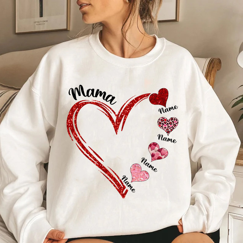 Mom With Kids Names Svg | Inspire Uplift