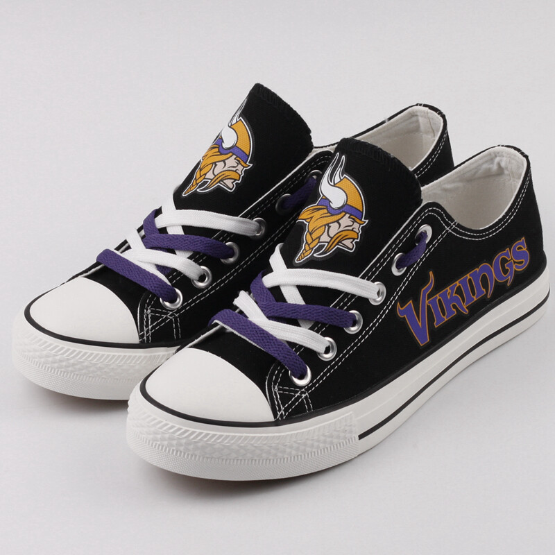Minnesota Vikings Limited Print Football Fans Low Top Canva | Inspire ...