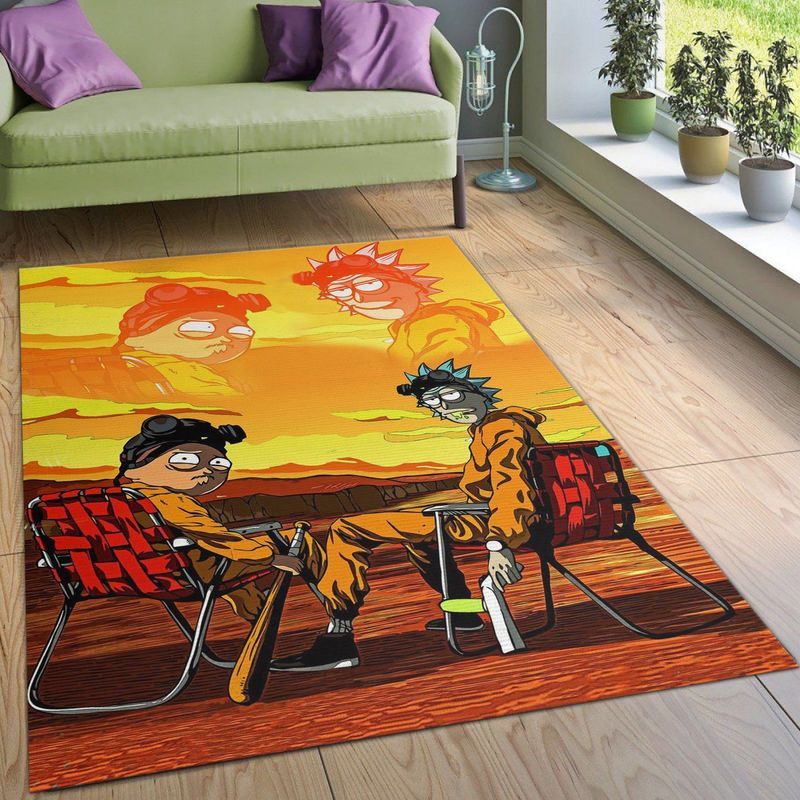 Rick And Morty Breaking Bad Area Rug Living Room And Bed Roo | Inspire ...