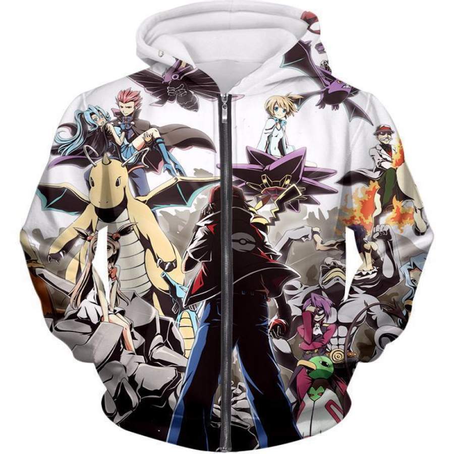Pokemon Zip Up Hoodie &8211 Pokemon Pokemon Trainer Ash Ketc | Inspire ...