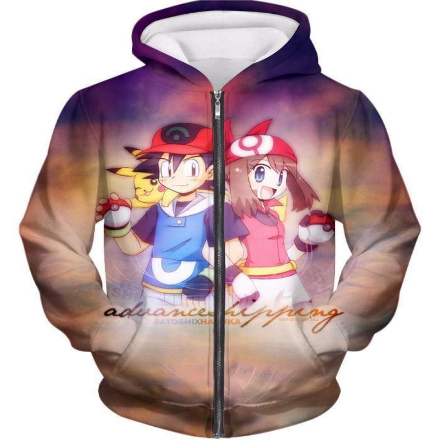 Pokemon Zip Up Hoodie &8211 Pokemon Pokemon Advance Generati | Inspire ...
