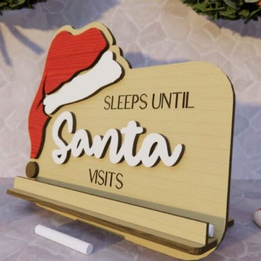 Digital Template Cnc Router Files Christmas Countdown Cnc fo | Inspire ...