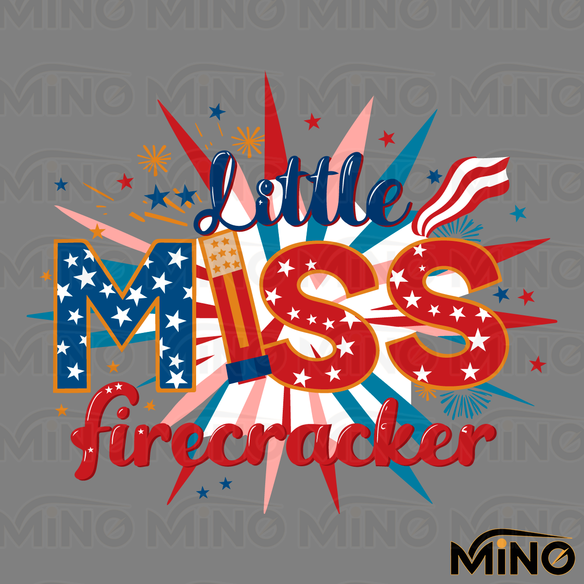 American Little Miss Firecracker PNG Digital Download Files | Inspire ...