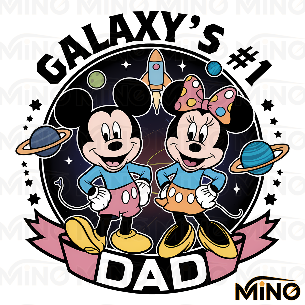 Galaxys Dad Mickey And Minnie Mouse PNG Digital Download Fil | Inspire ...