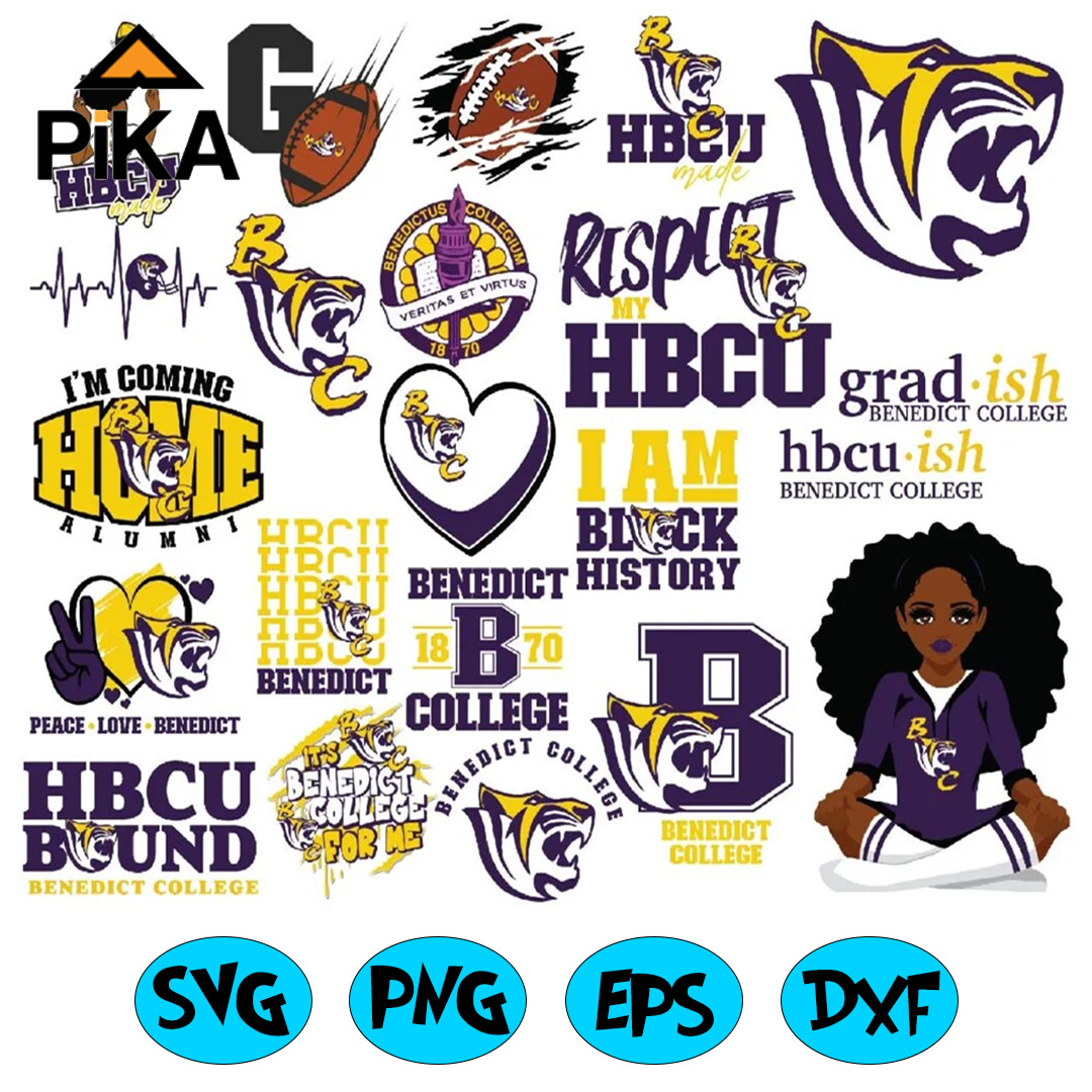 Benedict College Svg, Hbcu svg, Hbcu Teams svg, Hbcu Footbal - Inspire ...