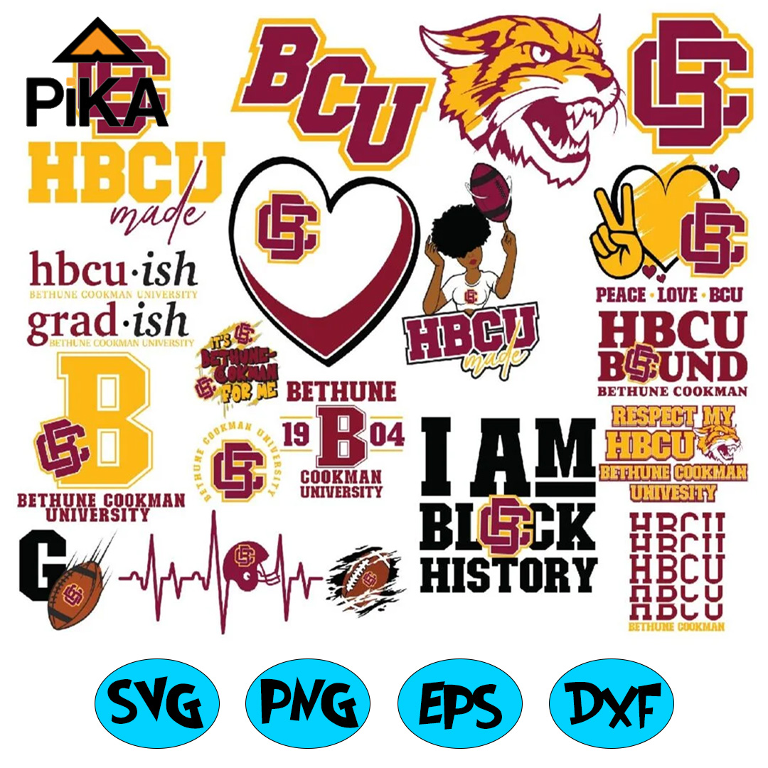 Bethune Cookman Svg, Hbcu svg, Hbcu Teams svg, Hbcu Football - Inspire ...