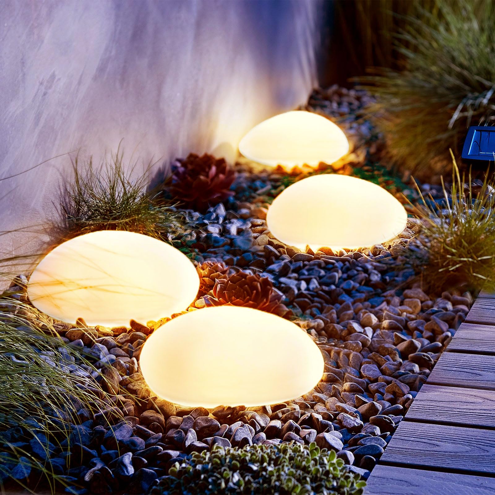 Solar LED Globe Light Outdoor Garden Patio Waterproof Ball | Inspire Uplift